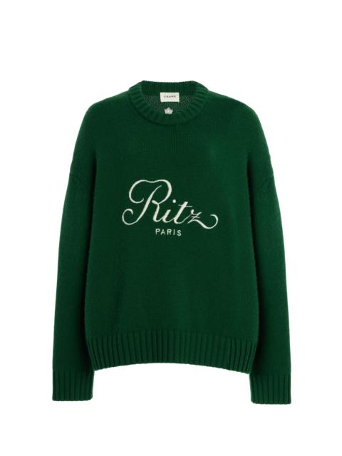 FRAME x Ritz Cashmere Sweater green | REVERSIBLE