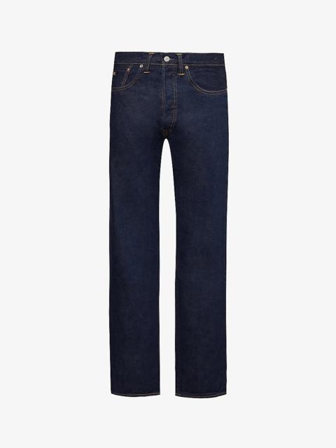RRL by Ralph Lauren Straight-leg mid-rise regular-fit jeans | REVERSIBLE