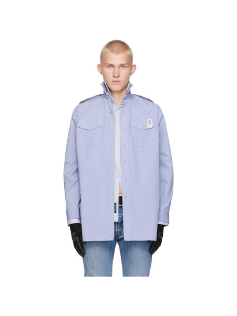 prototypes Blue & White Double Reversible Shirt | REVERSIBLE