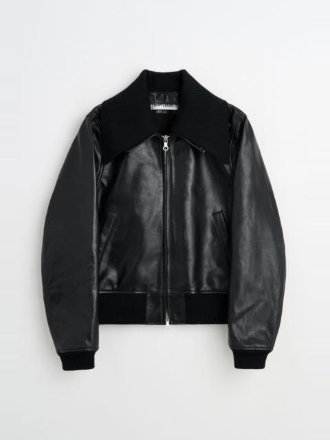 Our Legacy Radar Bomber Malleable Black Bull Hide | REVERSIBLE