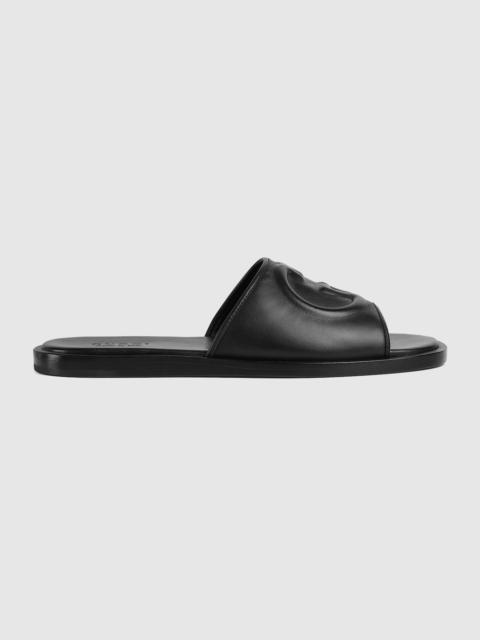GUCCI Men's slide sandal with Interlocking G | REVERSIBLE