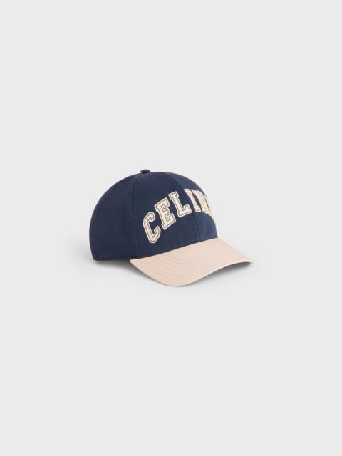 CELINE Celine college BASEBALL CAP in cotton | REVERSIBLE