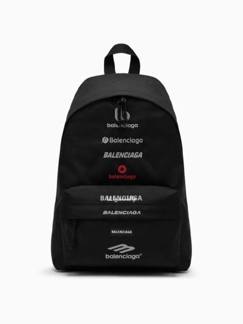 BALENCIAGA BALENCIAGA RECYCLED NYLON EXPLORER BACKPACK WITH LOGOS ...