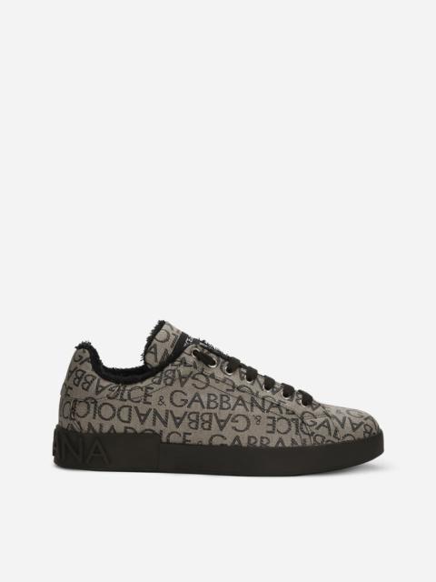 Dolce & Gabbana Jacquard Portofino sneakers | REVERSIBLE