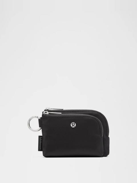lululemon Double Zip Clippable Card Pouch | REVERSIBLE