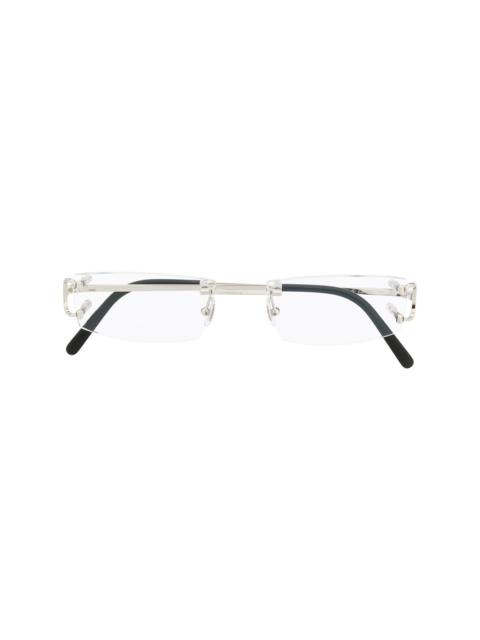 Cartier rectangular rimless glasses | REVERSIBLE