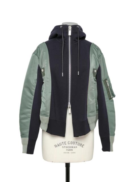sacai Nylon Twill x Sponge Sweat Hoodie | REVERSIBLE sacai Nylon Twill x Sponge Sweat Hoodie | REVERSIBLE