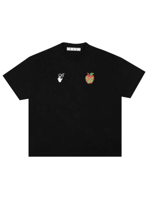 Off-White Off-White Apple Over Tee 'Black/Red' | REVERSIBLE
