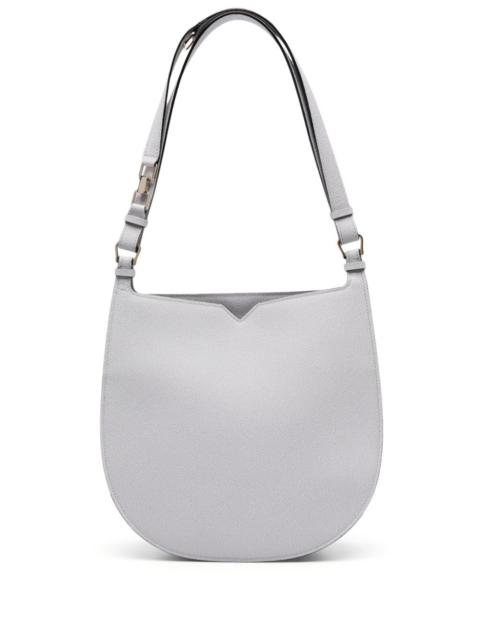 Valextra Leather medium hobo bag | REVERSIBLE