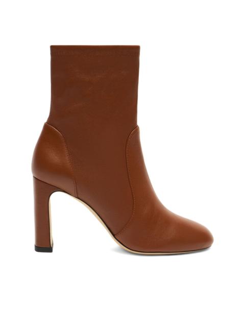 Stuart Weitzman 85mm Babette leather ankle boots | REVERSIBLE