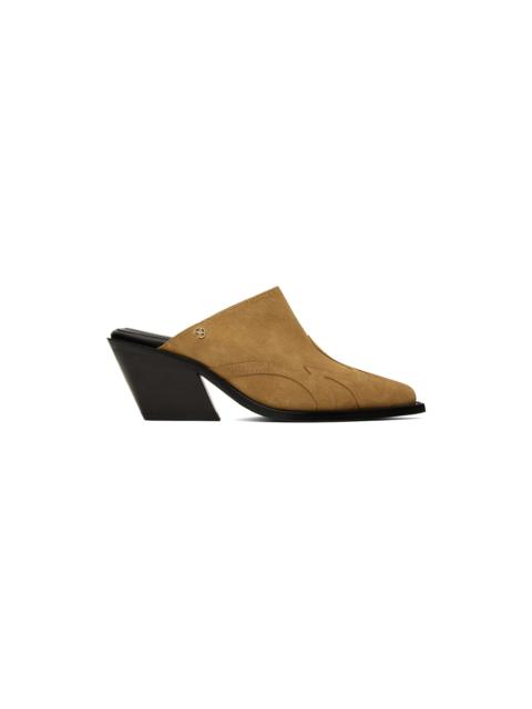 ANINE BING Brown Tania Mules | REVERSIBLE