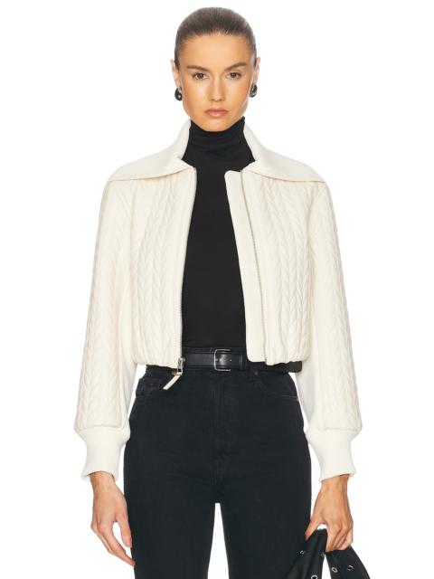 SIMKHAI Palmer Quilted Cropped Jacket | REVERSIBLE