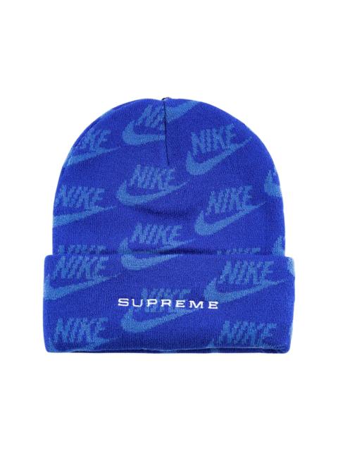 Supreme x Nike jacquard logos beanie | REVERSIBLE