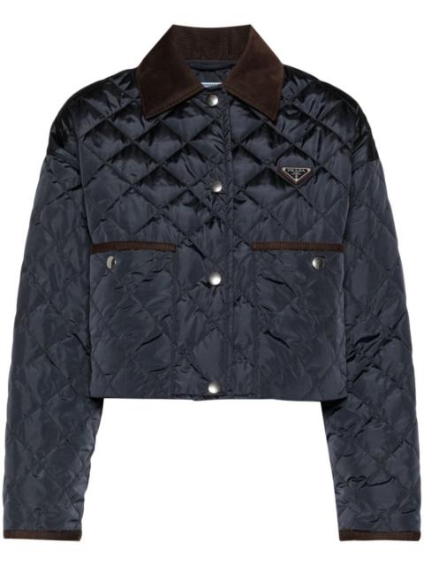 Prada triangle-logo quilted jacket | REVERSIBLE