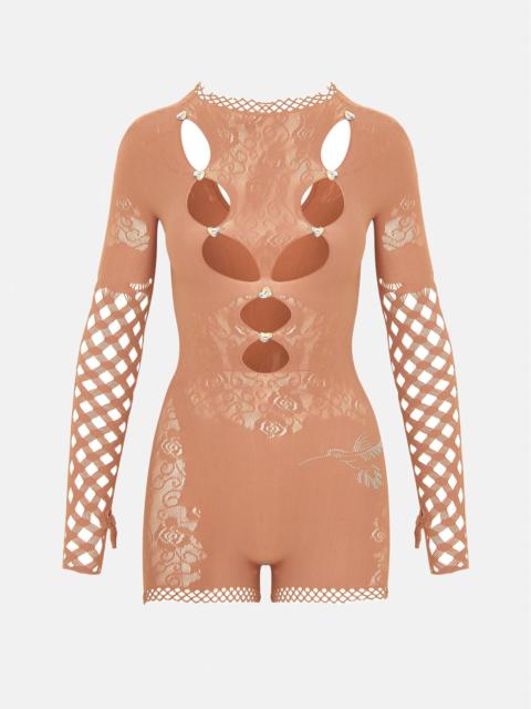 POSTER GIRL RIVER PLAYSUIT LATTE | REVERSIBLE