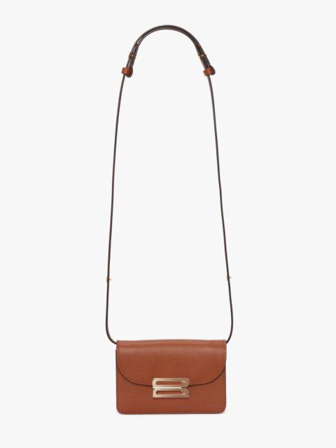 Victoria Beckham Exclusive Nano Dorian Bag In Tan Grained Leather ...