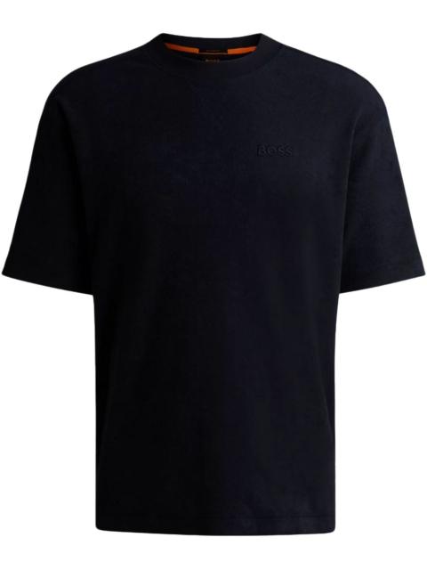 HUGO logo-embroidered T-shirt | REVERSIBLE