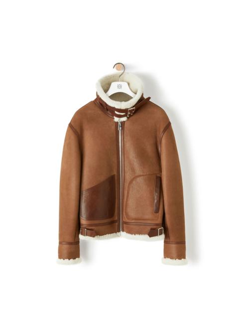 Loewe Shearling aviator jacket in novack and nappa | REVERSIBLE