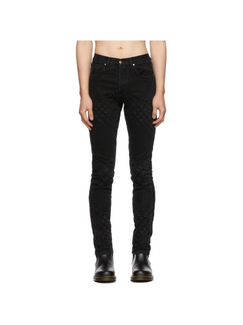 STEFAN COOKE Black Seam Details Jeans | REVERSIBLE