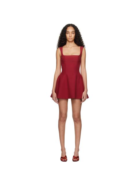 Mirror Palais Red 'The Ingénue' Minidress | REVERSIBLE