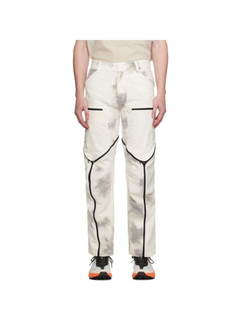 OLLY SHINDER White Tri Zip Cargo Pants | REVERSIBLE