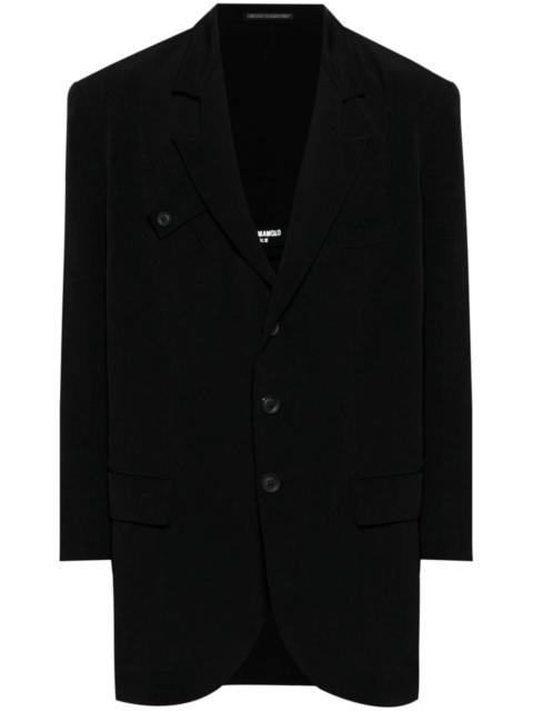 Yohji Yamamoto single-breasted blazer | REVERSIBLE