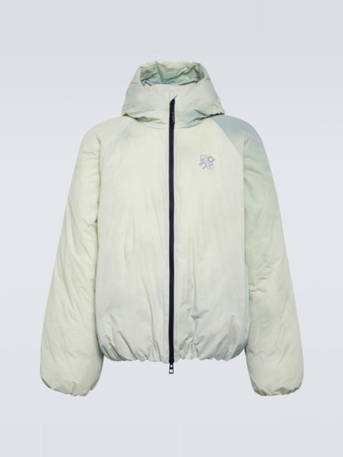 Loewe x On tie-dye technical puffer jacket | REVERSIBLE