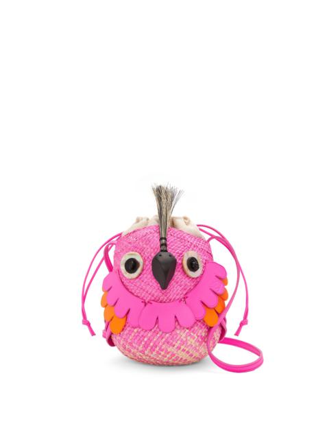 Loewe Bird bag in iraca palm and calfskin | REVERSIBLE