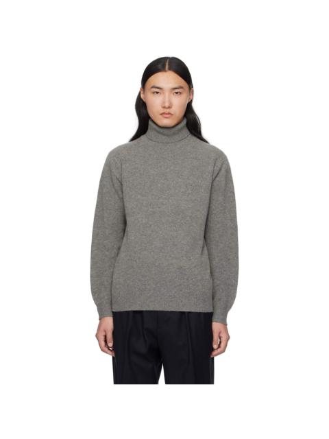 BEAMS PLUS Gray 9G Turtleneck | REVERSIBLE