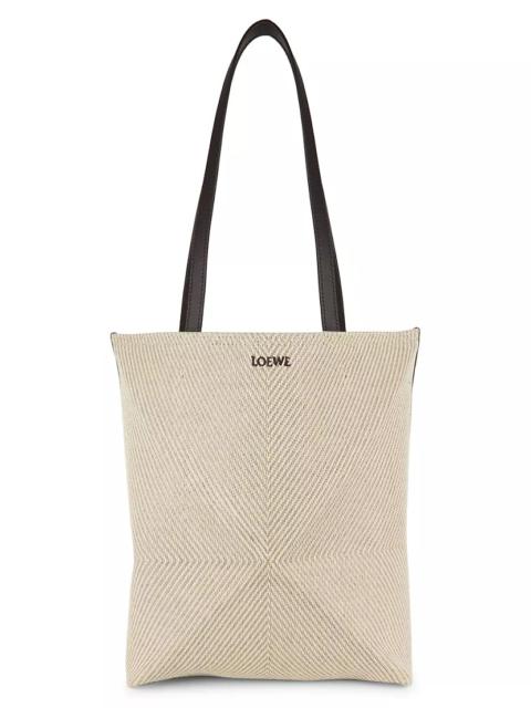 Loewe Medium Puzzle Fold Canvas Tote Bag | REVERSIBLE