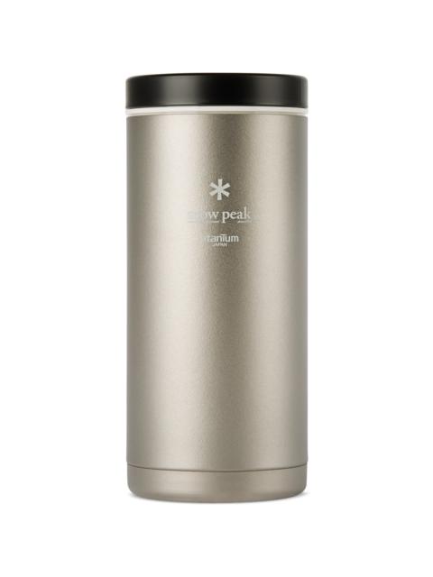 snow peak Titanium 350 Kanpai Bottle, 13 oz | REVERSIBLE