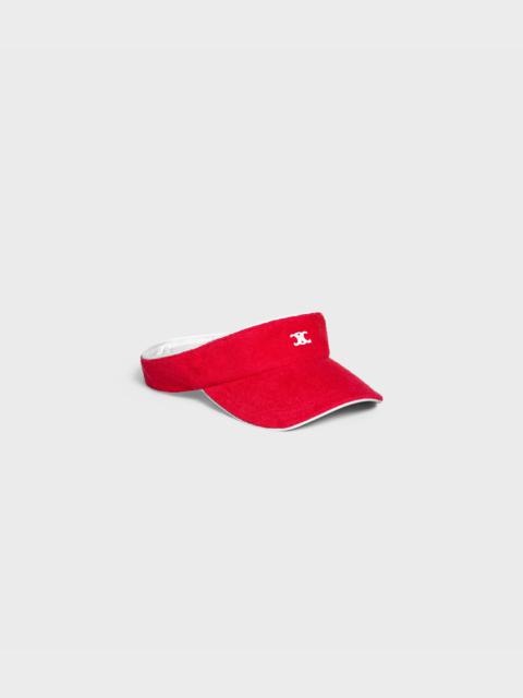 CELINE triomphe visor in terry cotton | REVERSIBLE