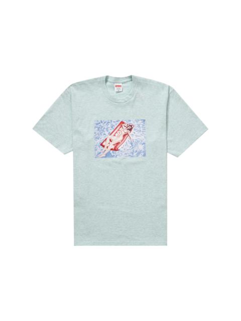 Supreme Supreme Float Tee Heather Blue | REVERSIBLE
