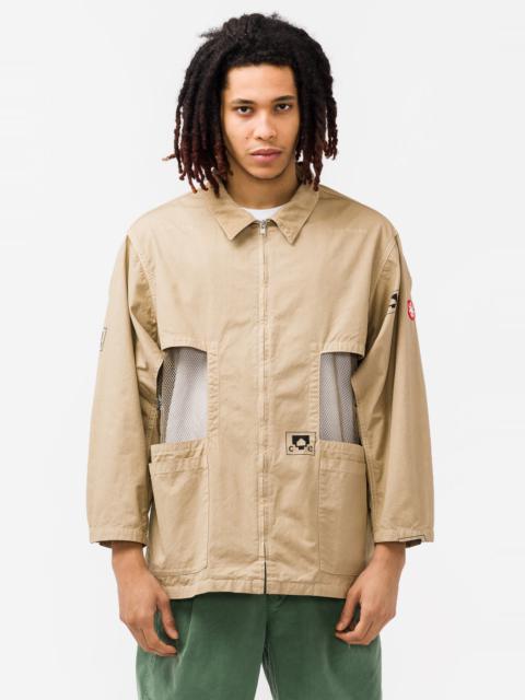 Cav Empt Overdye Mesh Window Jacket in Khaki | REVERSIBLE