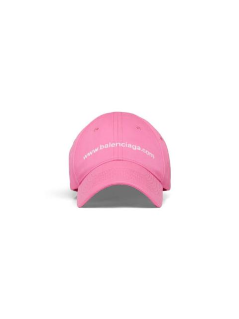 BALENCIAGA Men's Bal.com Cap in Fluo Pink | REVERSIBLE