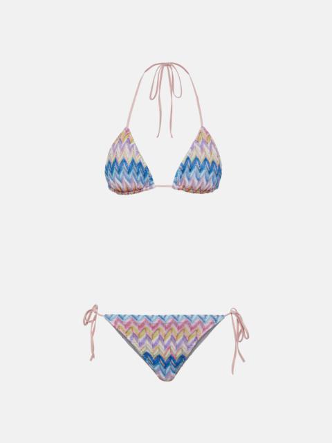 Missoni Zigzag lamé bikini | REVERSIBLE
