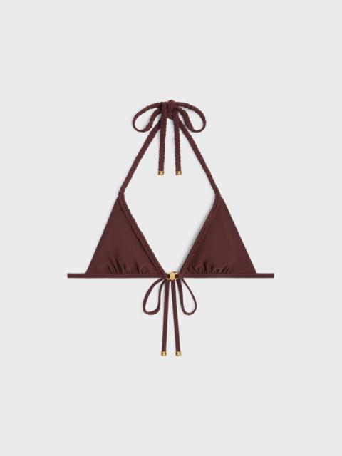 CELINE triomphe triangle top in matte jersey | REVERSIBLE