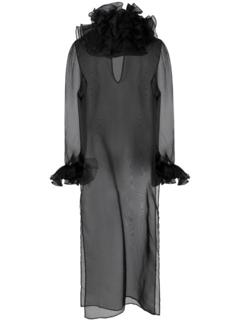 BODE Boo ruffled silk-chiffon dress | REVERSIBLE