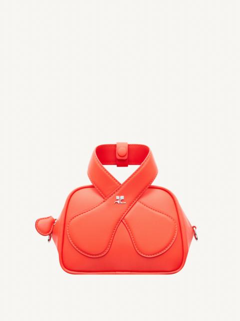 courrèges LOOP BAGUETTE LEATHER BAG | REVERSIBLE