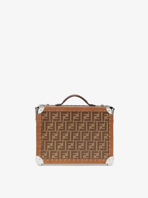FENDI Brown fabric suitcase | REVERSIBLE
