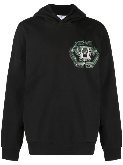 PHILIPP PLEIN Godzilla Monsters-print hoodie | REVERSIBLE