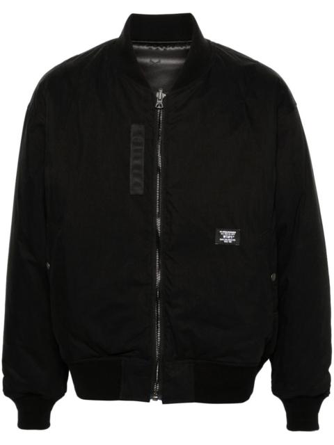 WTAPS logo-patch bomber jacket | REVERSIBLE
