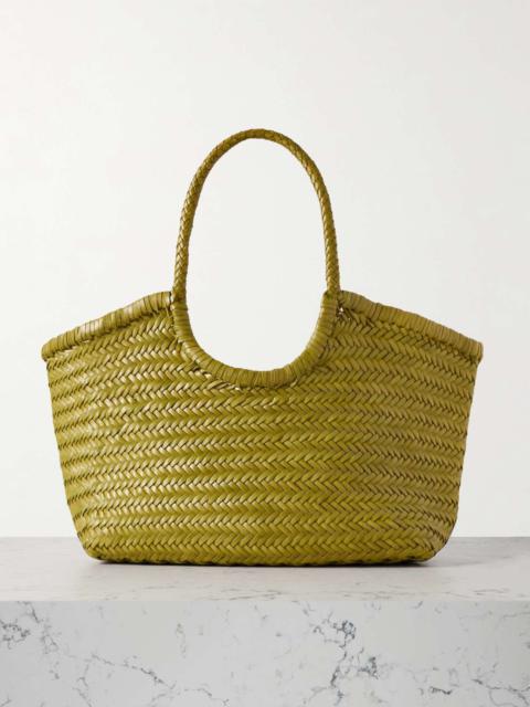 DRAGON DIFFUSION Nantucket large woven leather tote Light green ...