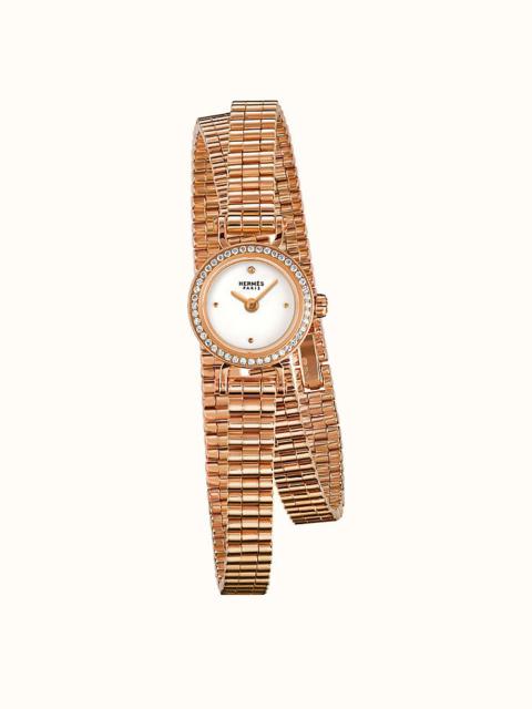 Hermès Faubourg watch, Mini model, 15 mm | REVERSIBLE