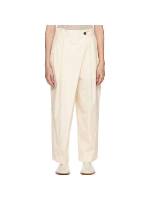 Studio Nicholson Off-White Judd Trousers | REVERSIBLE