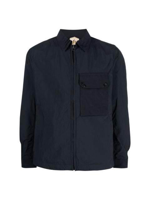 Ten C zipped-up chest-pocket jacket | REVERSIBLE