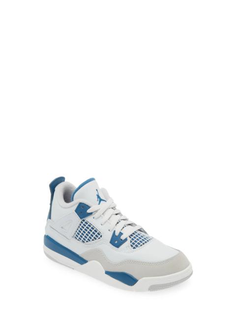 Jordan Air Jordan 4 Retro Mid Top Sneaker in Off White/Blue/Grey ...