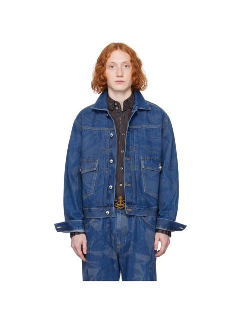 Vivienne Westwood Blue Marlene Denim Jacket | REVERSIBLE