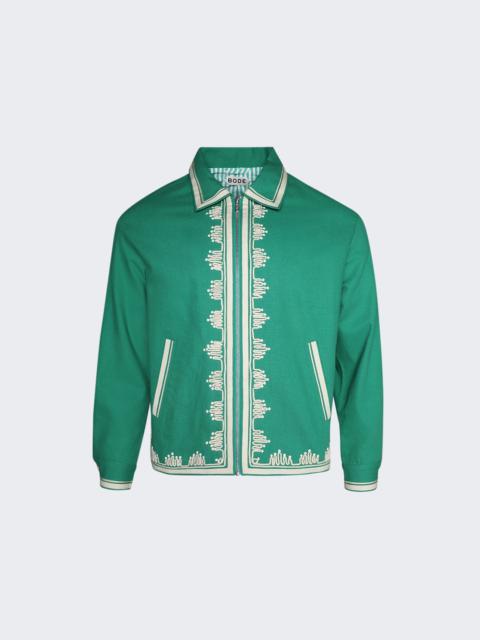 BODE Ripple Applique Jacket Green | REVERSIBLE