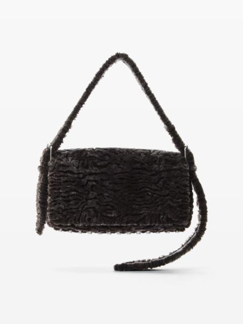 Alexander Wang online-exclusive ricco medium flap bag in lamb shearling ...